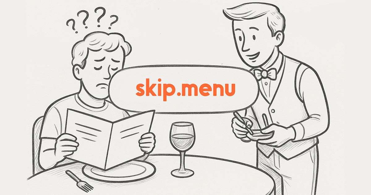 Skip restaurant menu - What should I order?
